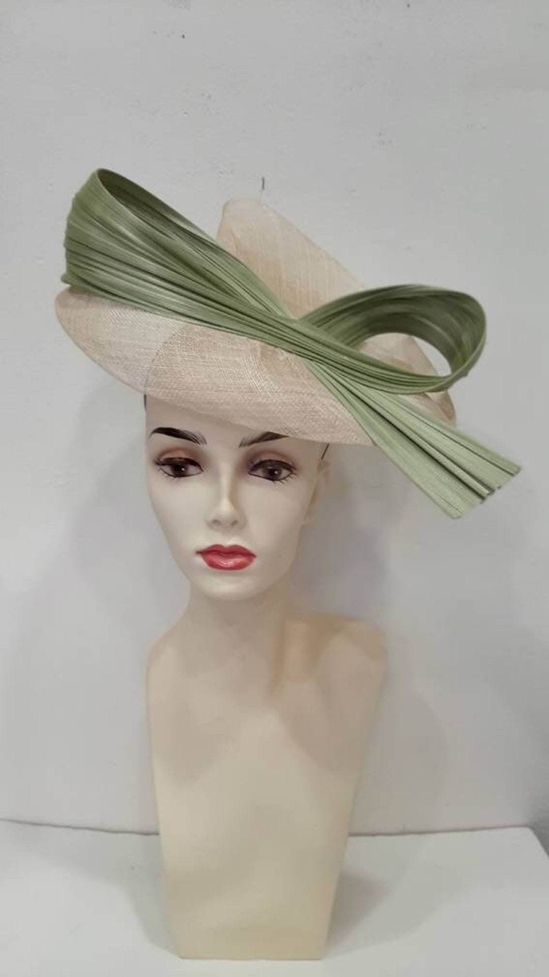 Natural and Silver Fascinator - Etsy
