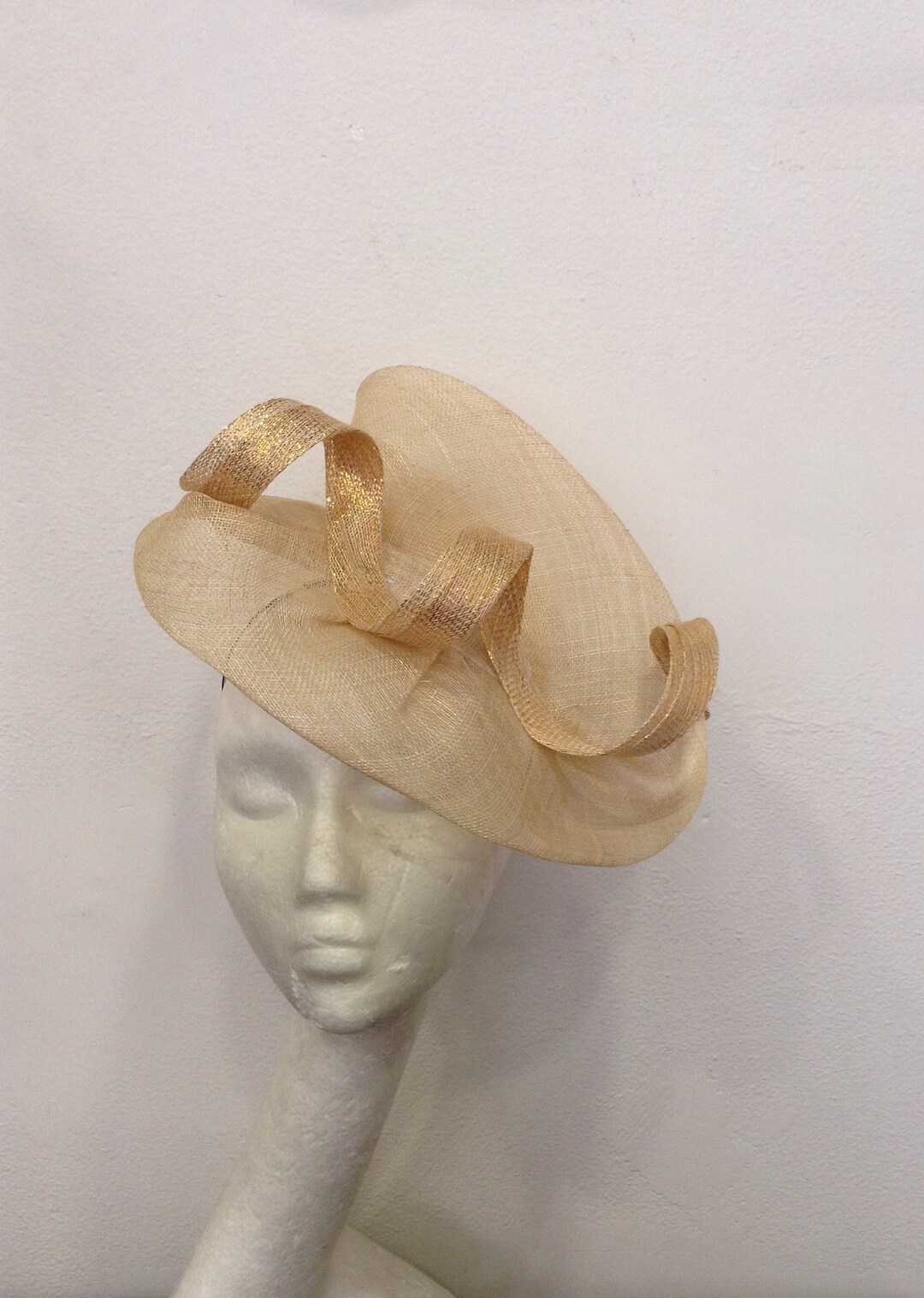 Natural and Silver Fascinator - Etsy