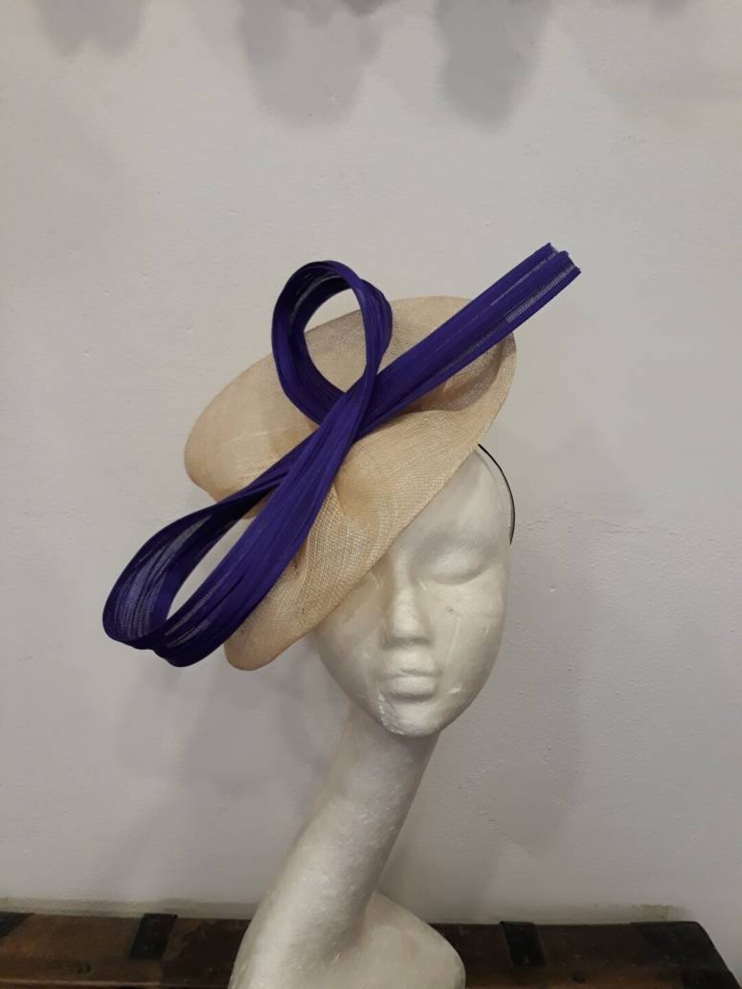 Natural and Silver Fascinator - Etsy