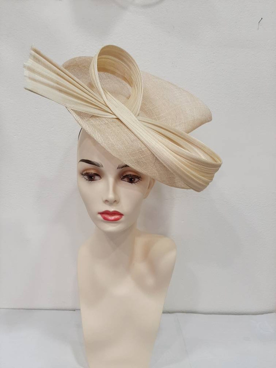 Natural and Silver Fascinator - Etsy