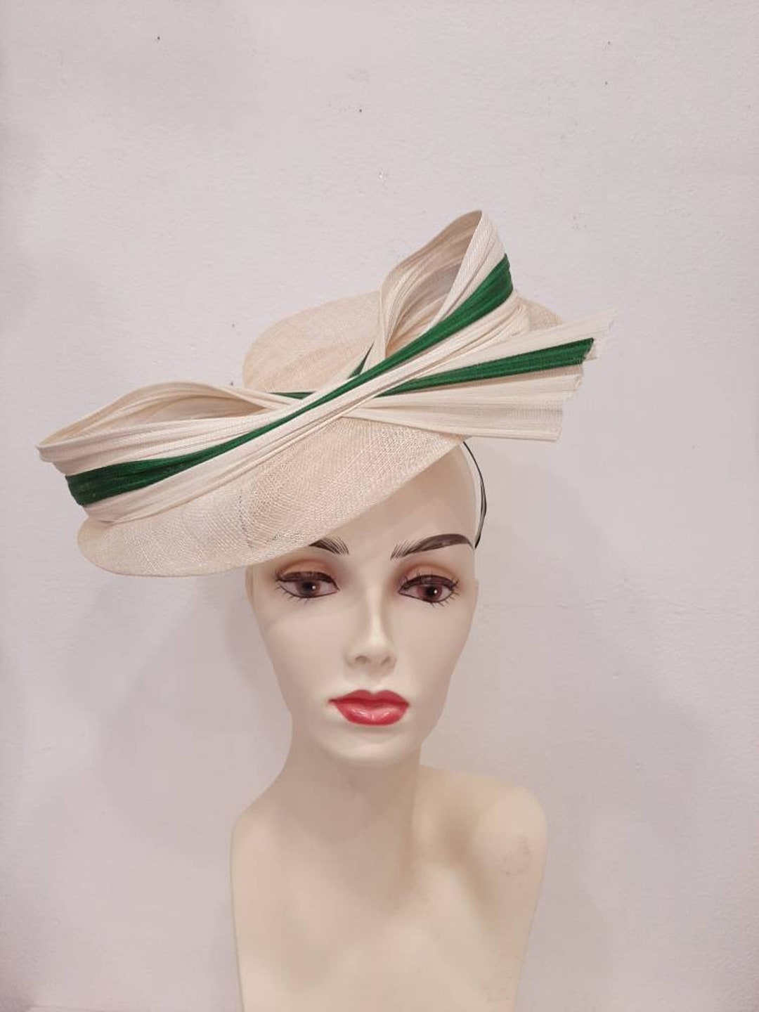 Natural and Silver Fascinator - Etsy