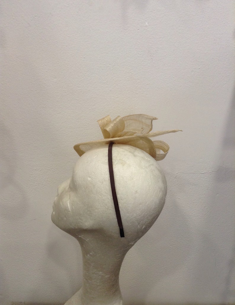 Natural Sisal Wedding Fascinator, Wedding-ceremony-cocktail, 