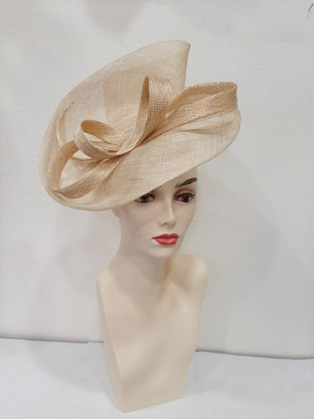 Natural and Silver Fascinator - Etsy