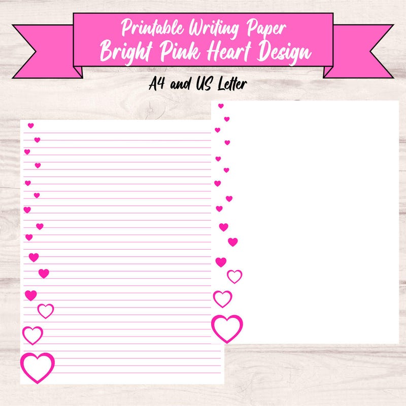 Bright Pink Heart - Etsy