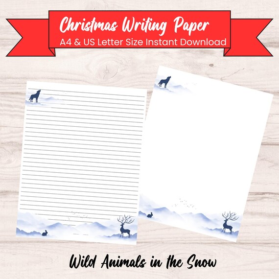 Winter Themed Writing Paper