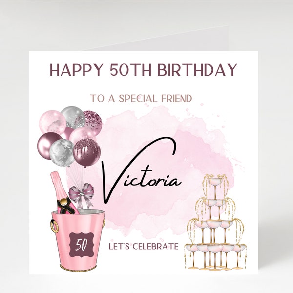 50th Birthday Card - Etsy