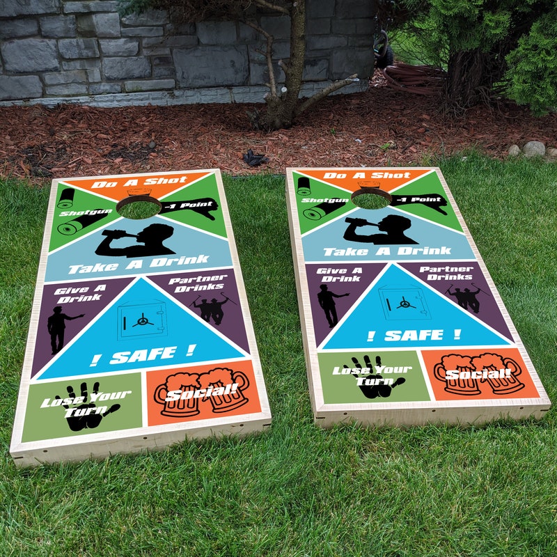Cornhole Board Decals - Etsy