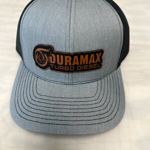 Duramax Turbo Diesel Hat, Leather Patch Hat, Diesel Truck, Trucker Hat ...