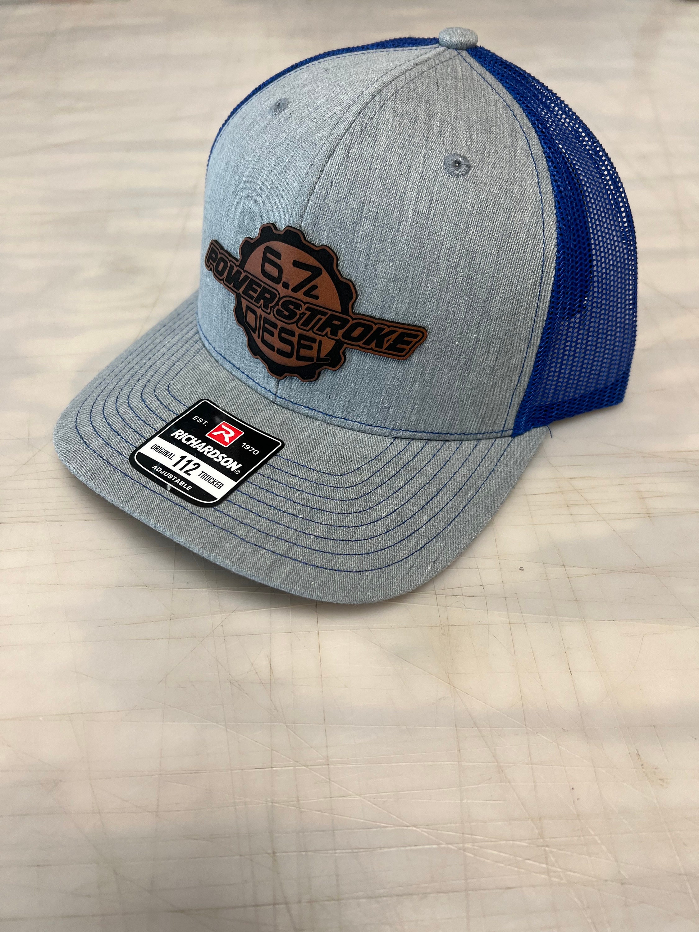 Powerstroke Diesel Hat, Leather Patch Hat, Diesel Truck, Trucker Hat ...