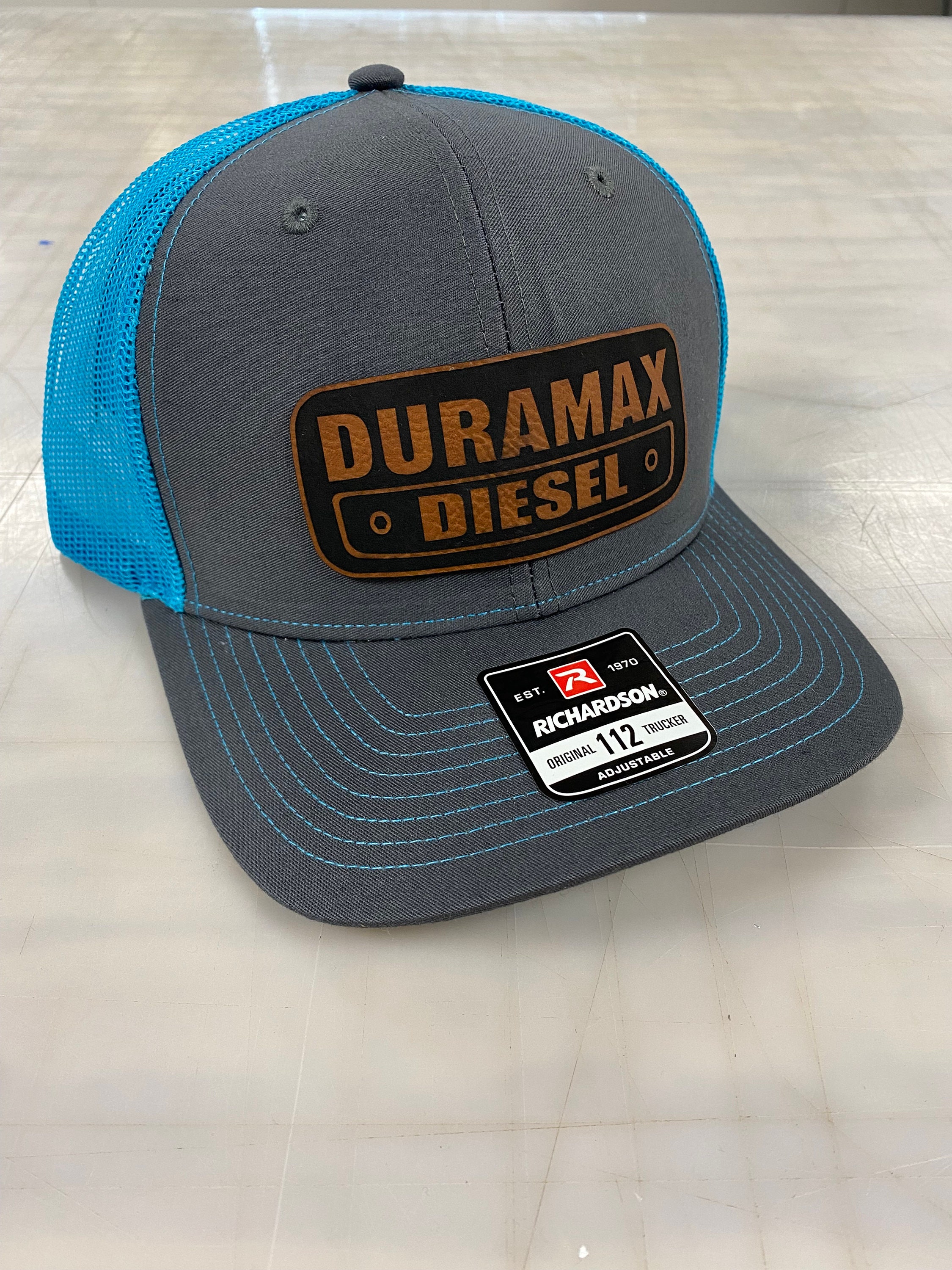 Duramax Diesel Hat, Leather Patch Hat, Diesel Truck, Trucker Hat ...