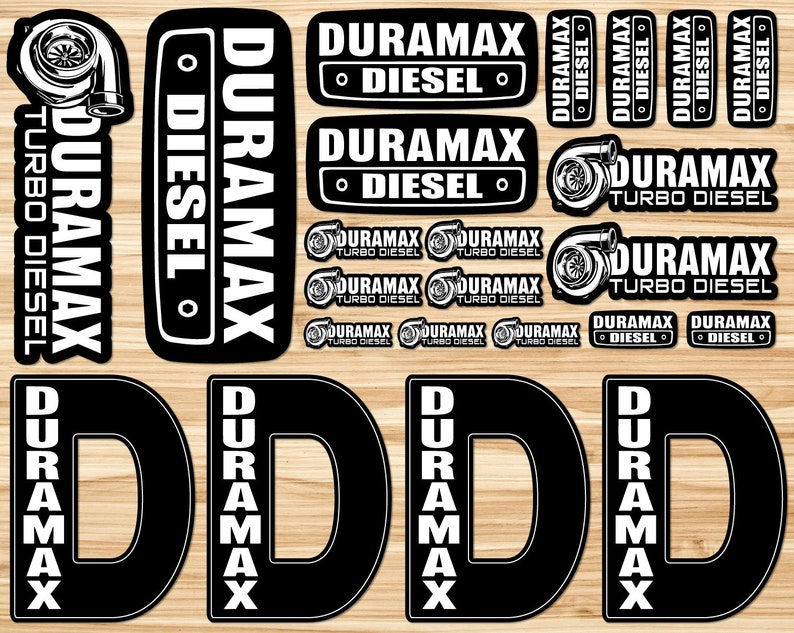 Duramax Diesel Sticker Sheet, Vinyl Sticker, Diesel Truck Decals, High ...