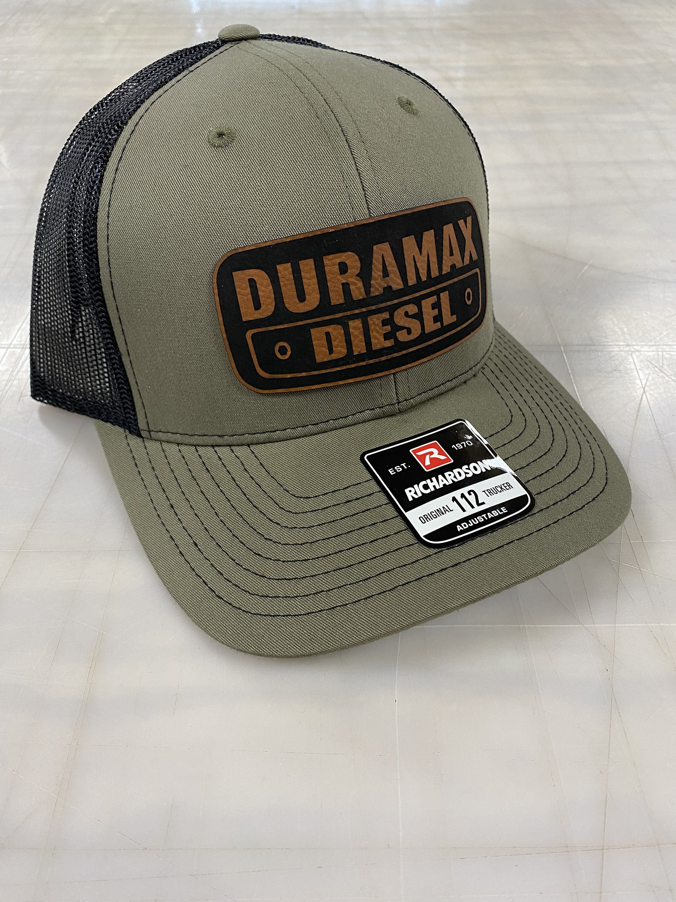 Duramax Diesel Hat, Leather Patch Hat, Diesel Truck, Trucker Hat ...