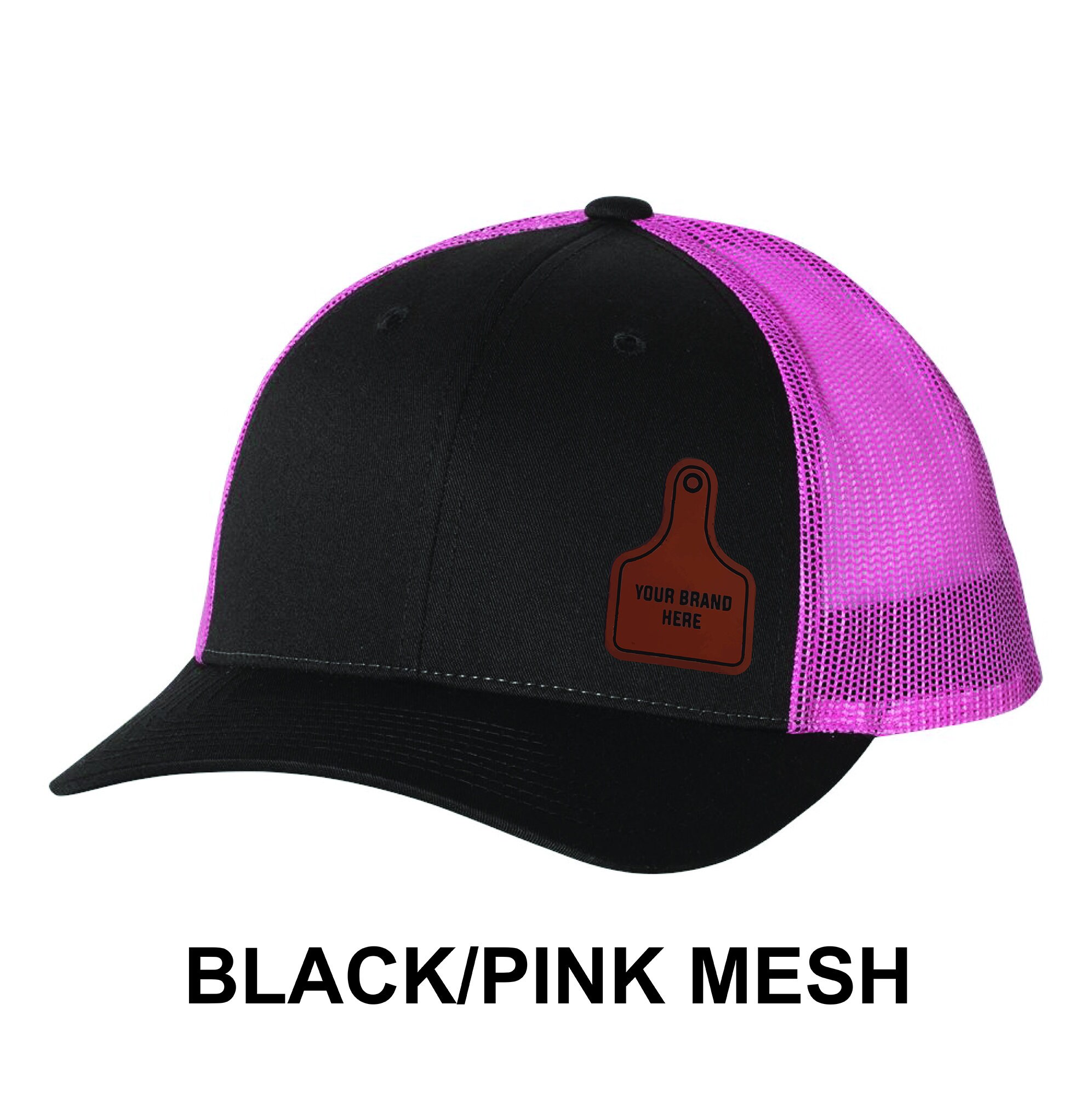 Your Brand Ear Tag Leather Patch Hat Custom Branded Cattle Tag Hat - Etsy