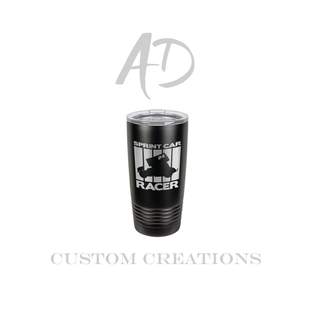 Race Tumbler, Drink Wear, Custom Racing, Sprint Car, Race Car Cup, Dirt ...
