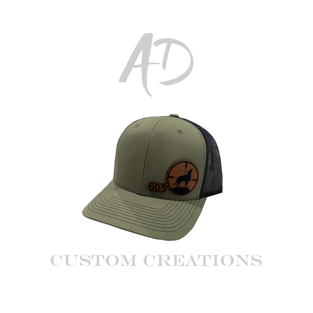 Hunting Hat, Coyote Hunting, Predator Hunting, Leather Patch Hat ...