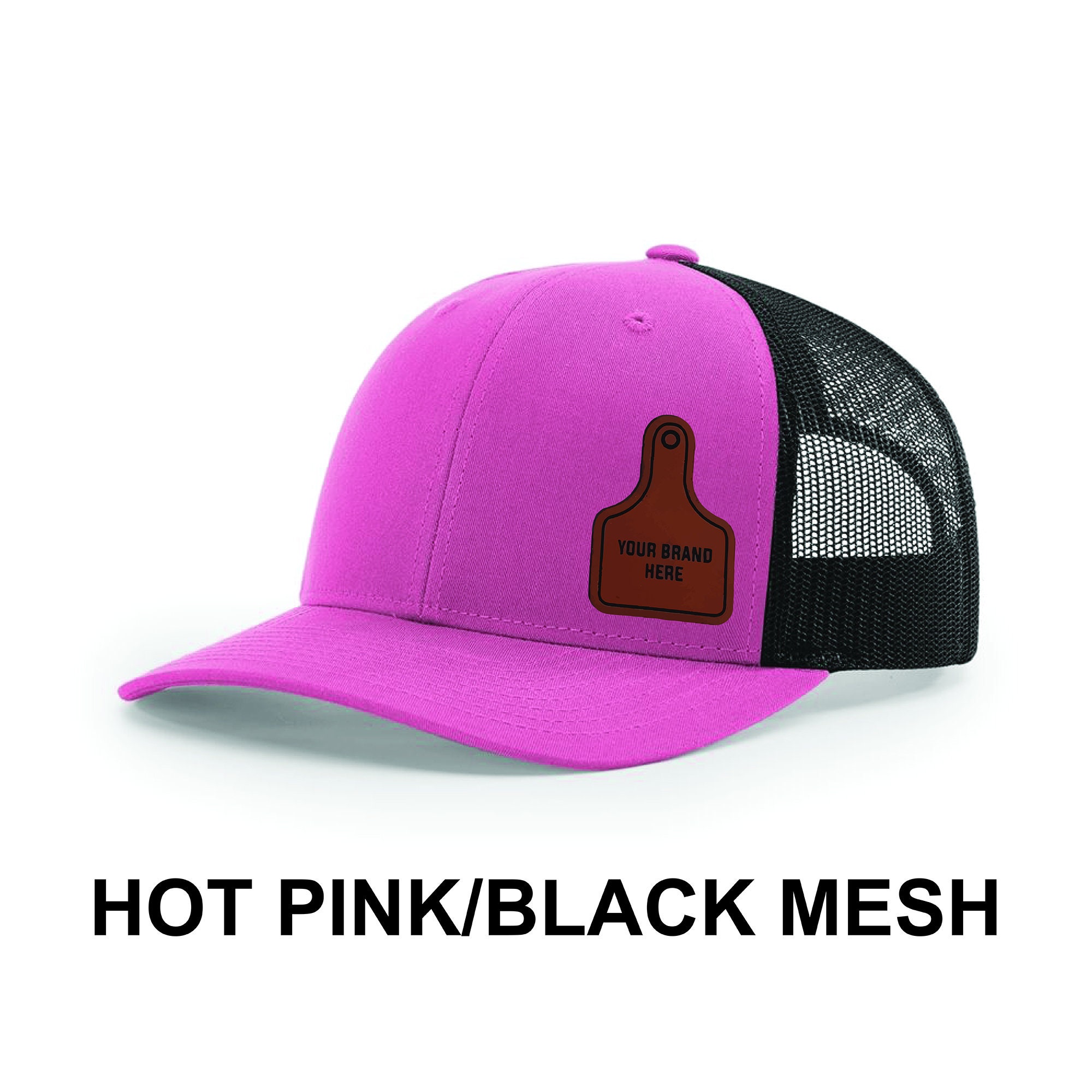 Your Brand Ear Tag Leather Patch Hat Custom Branded Cattle Tag Hat - Etsy