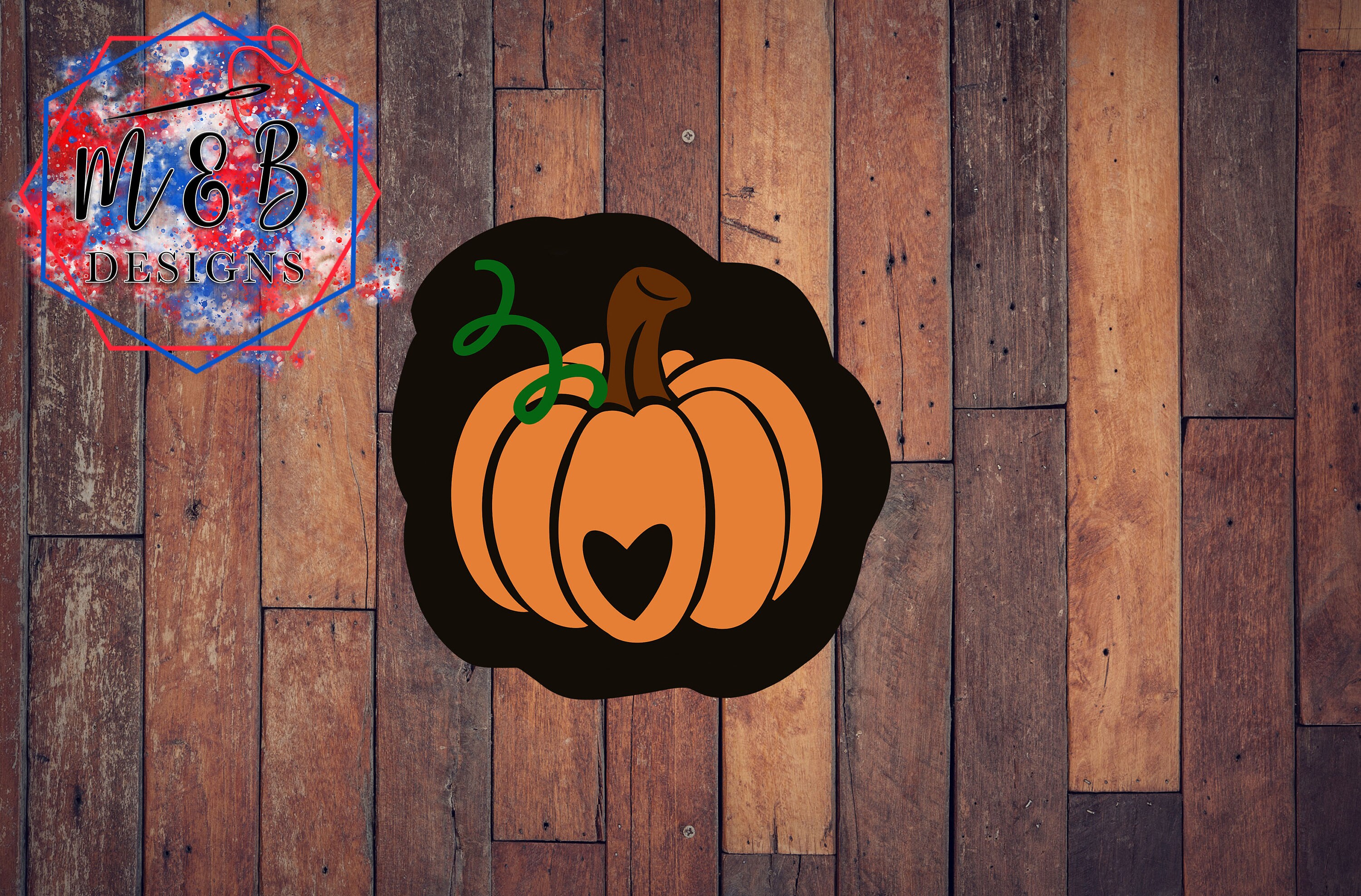 Heart Pumpkin Sticker PNG Digital Download | Etsy