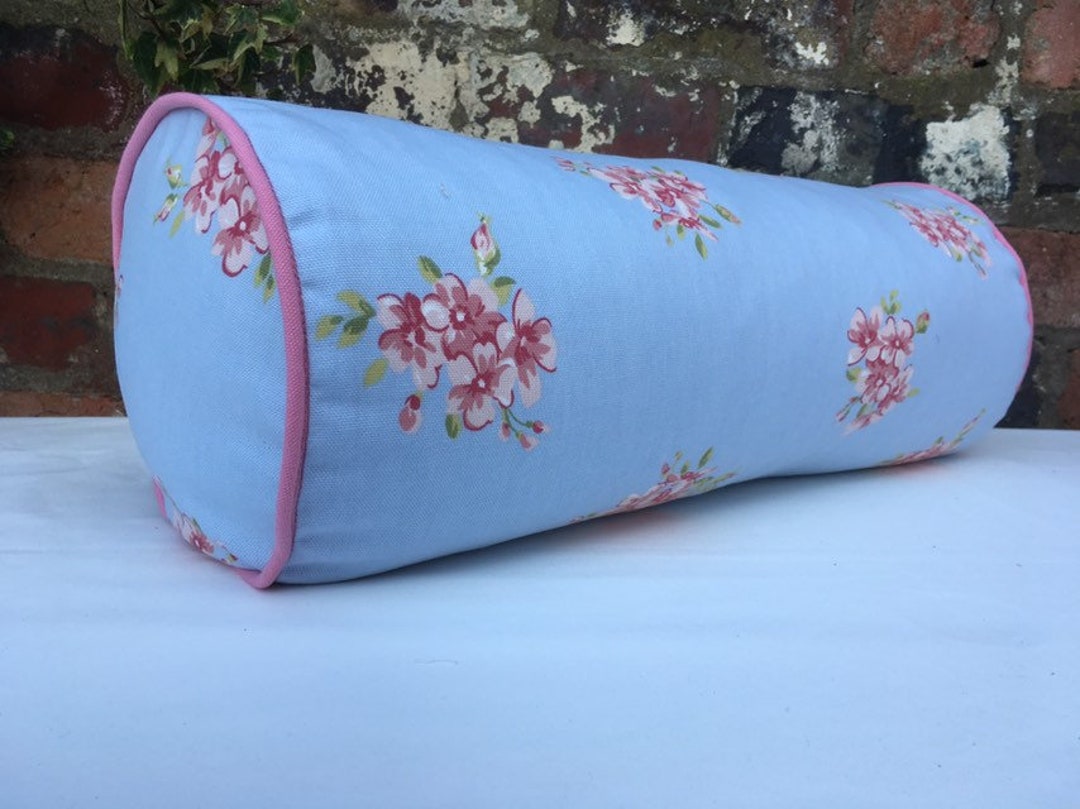 Bolster Cover Tilly Blue - Etsy UK