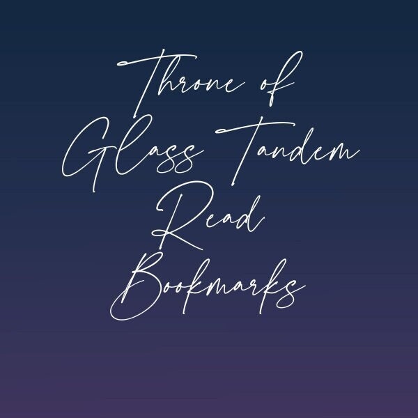 Throne of Glass Tandem Read - Etsy Throne of Glass Tandem Read - Etsy