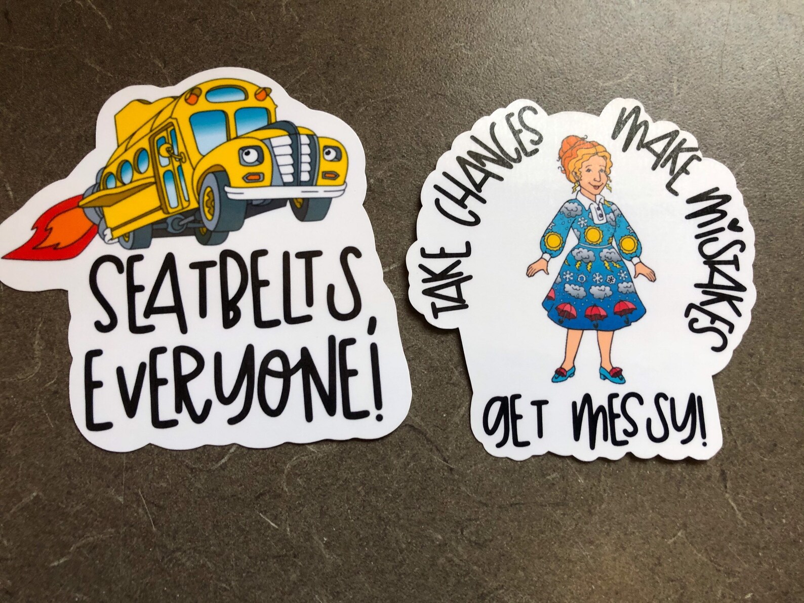 School Bus Sticker Seatbelts Everyone Magic School Bus Ms - Etsy