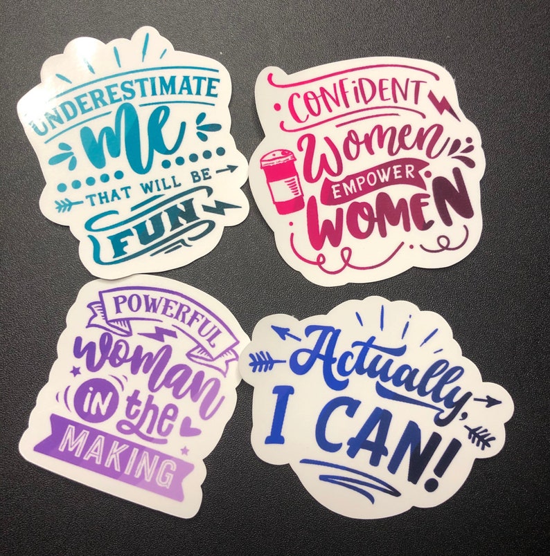 Inspirational woman stickers | Etsy