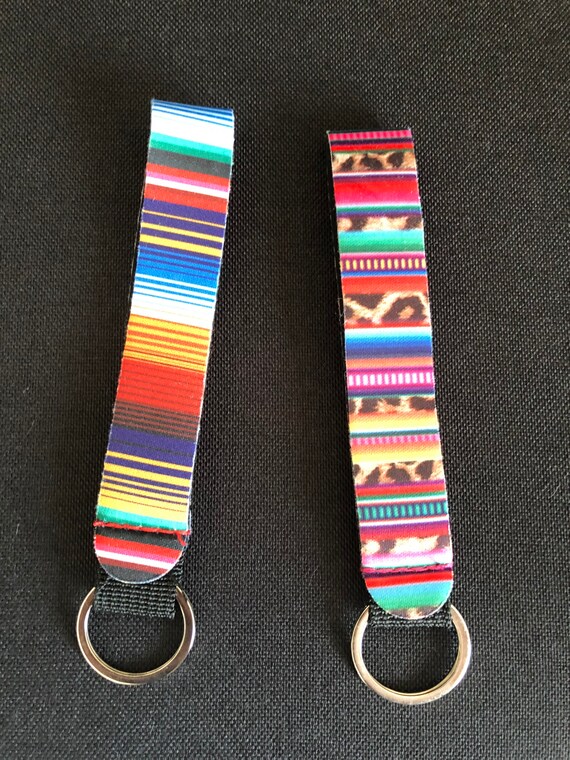 Mexican Fabric Pattern Serape Key Fob. - Etsy
