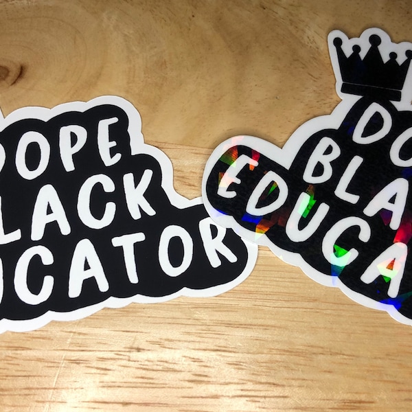 Black Teachers Stickers - Etsy