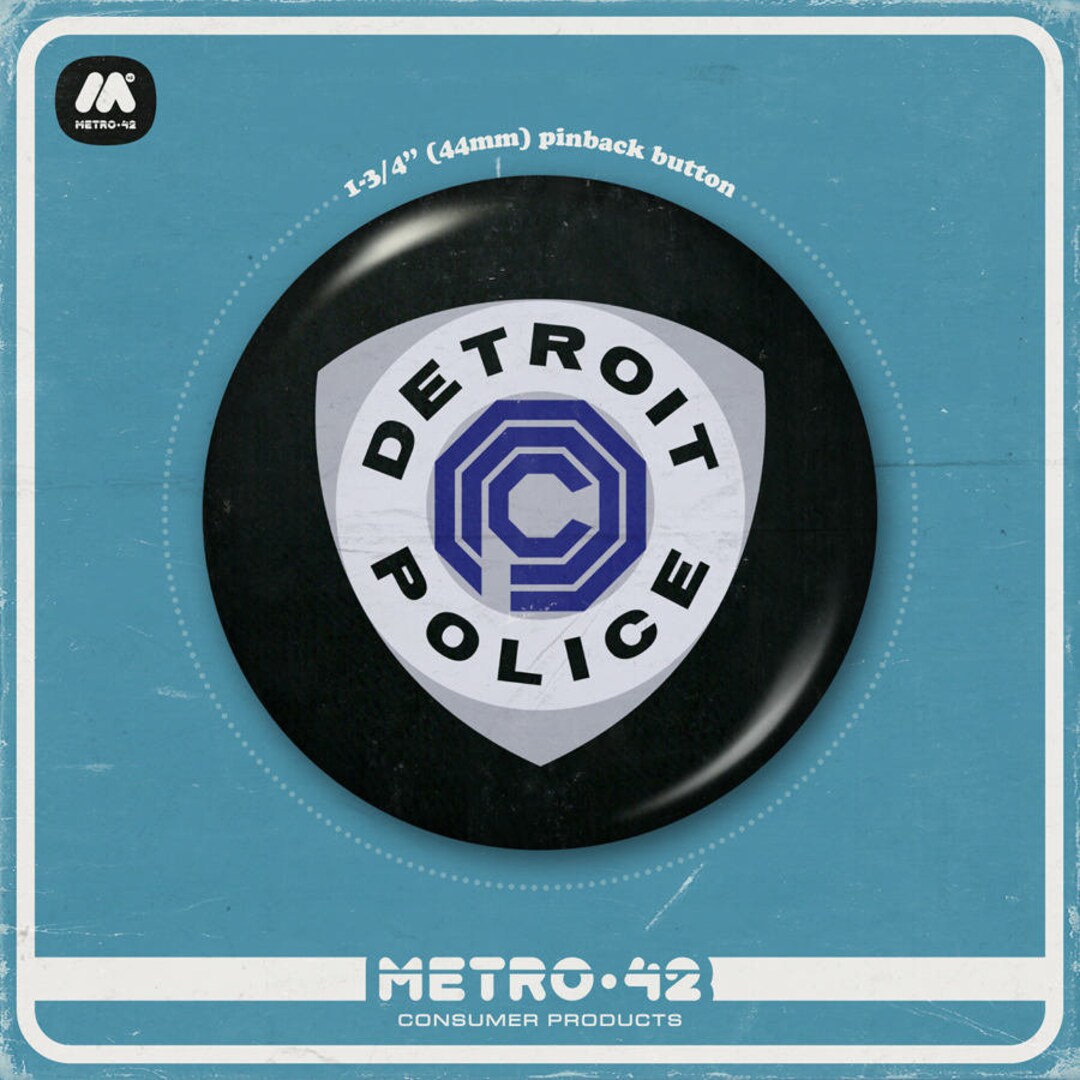 OCP DETROIT POLICE 1-3/4 Button inspired by robocop - Etsy