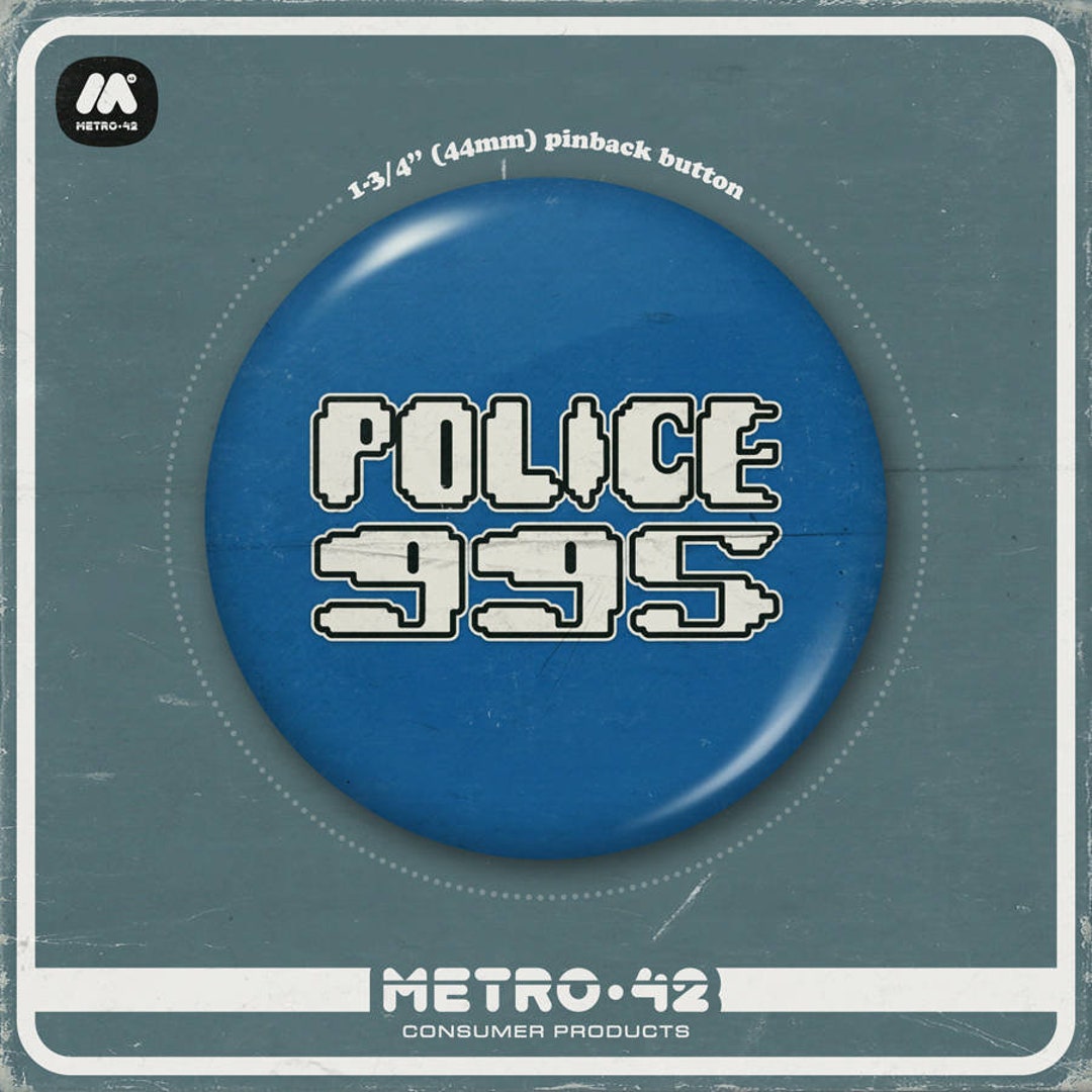 POLICE 995 SPINNER english 1-3/4 Button inspired by blade Runner - Etsy
