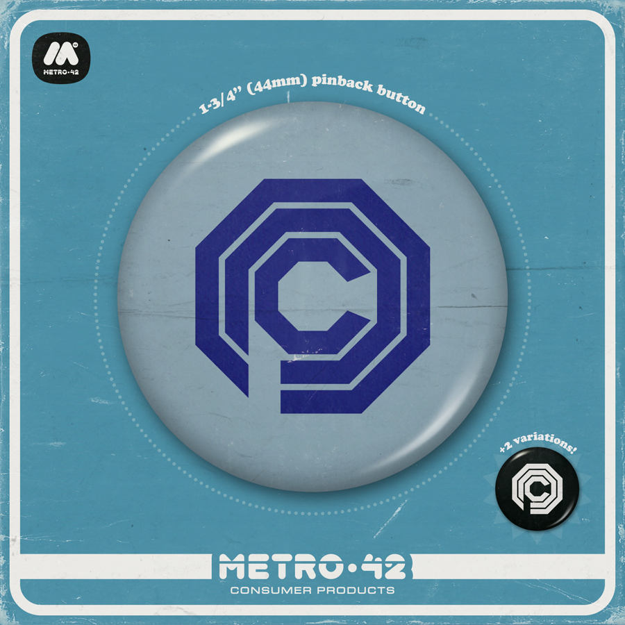 OCP 1-3/4 Button inspired by robocop - Etsy