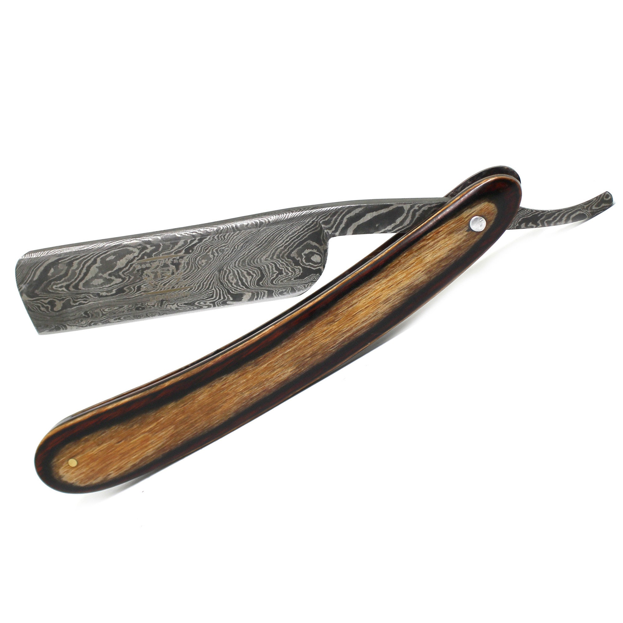 Damascus Steel Straight Razor Cut Throat Barber Salon Shaving - Etsy