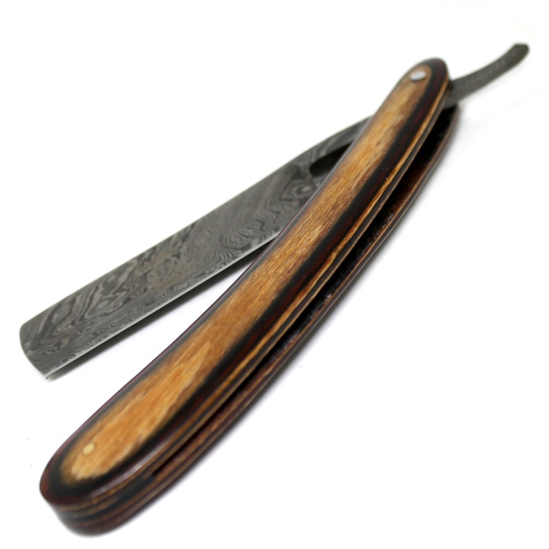 Damascus Steel Straight Razor Cut Throat Barber Salon Shaving - Etsy