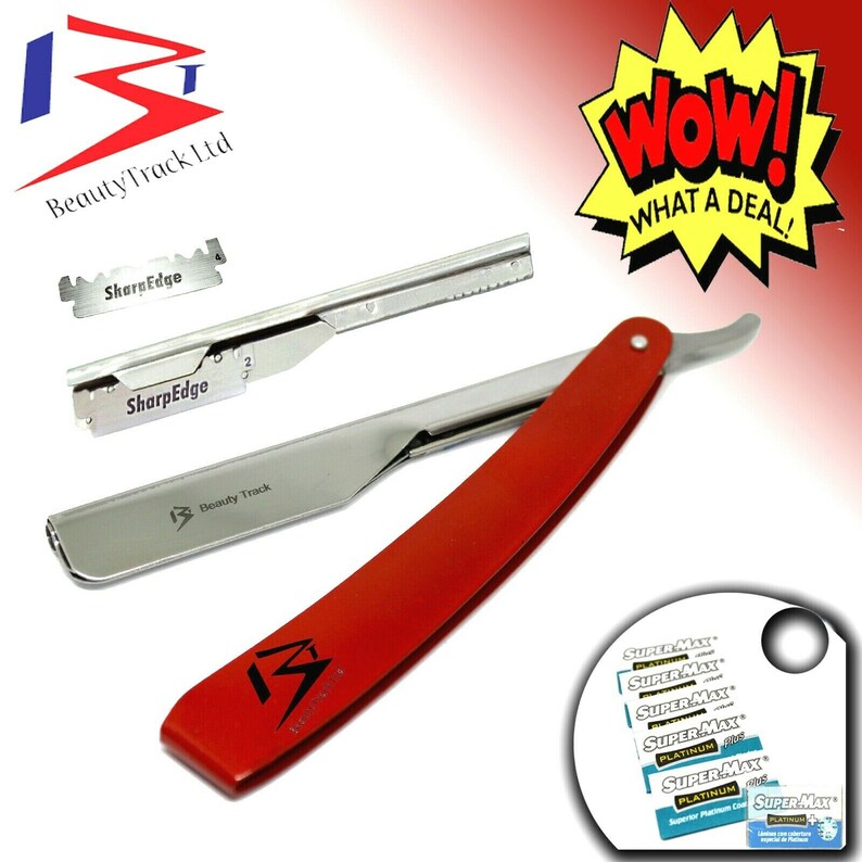 Barber Straight Cut Throat Salon Shaving Razor Quality Rasoi Rasierer ...