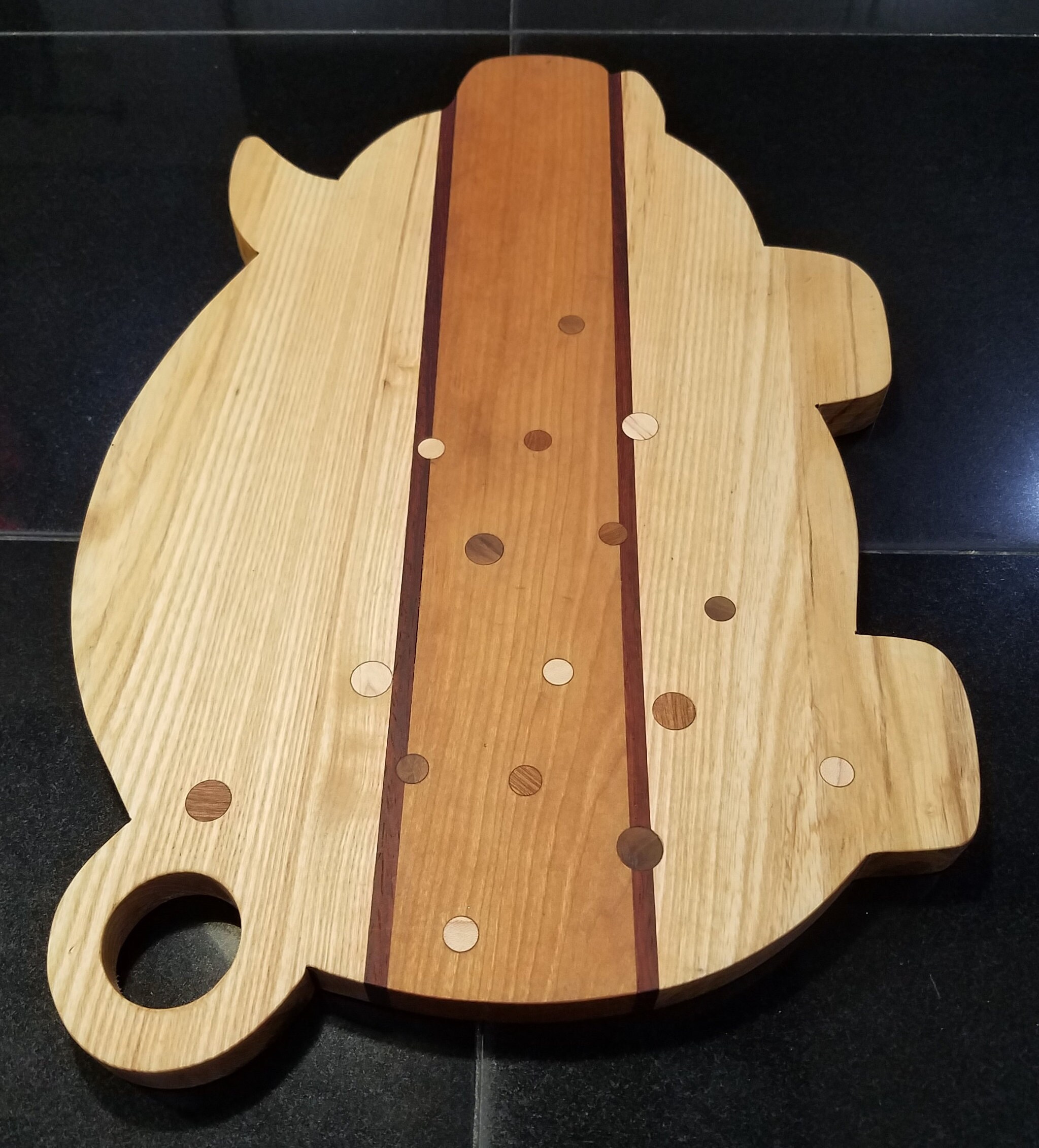 Pig Cutting Board - Piggy Cutting Board - Hardwood Cutting Board ...