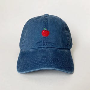 Apple Embroidered Hat Fruit Cap Dad Hat - Etsy