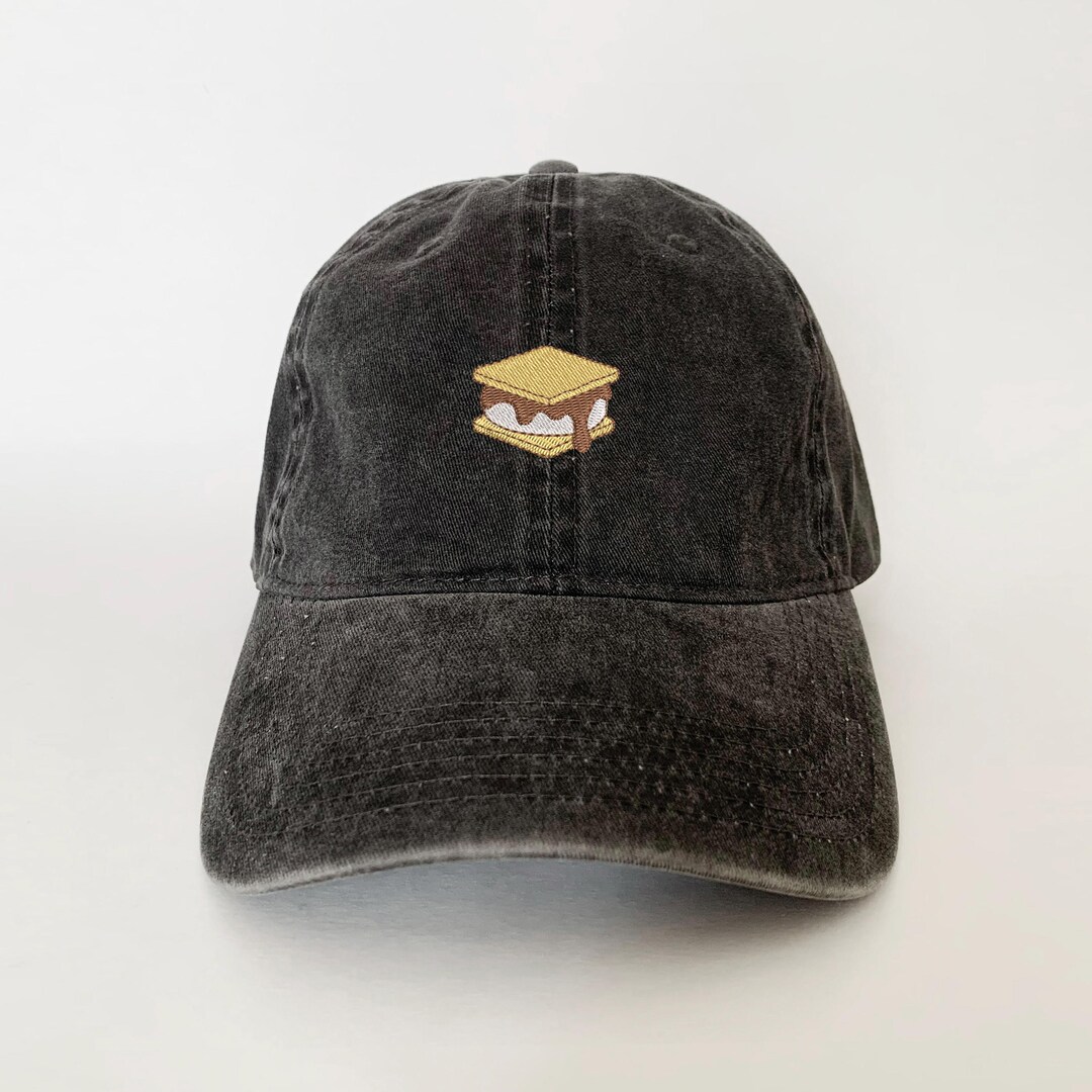 S'more Design Embroidered Cap Baseball Hat Smores Camping Nature Travel ...