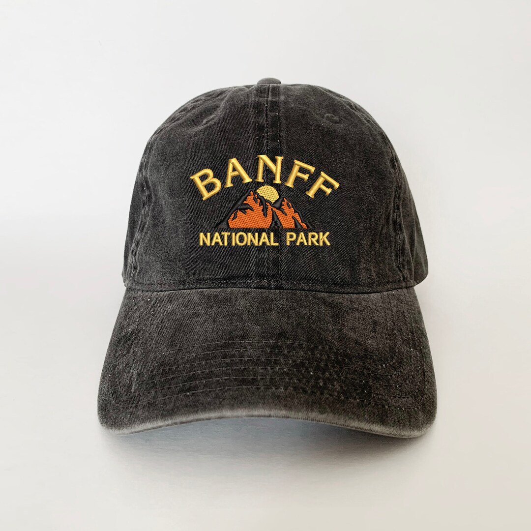 Banff National Park Embroidered Cap Hat Baseball Hat - Etsy