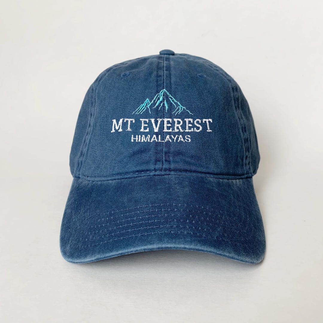 Mt Everest Himalayas Embroidered Cap Hat Baseball Trip Hat Washed ...