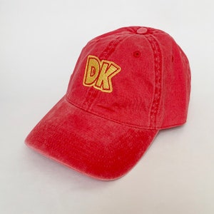 DK Cap Mario Cap Dad Cap Halloween Costumes Embroidered Hat Washed ...