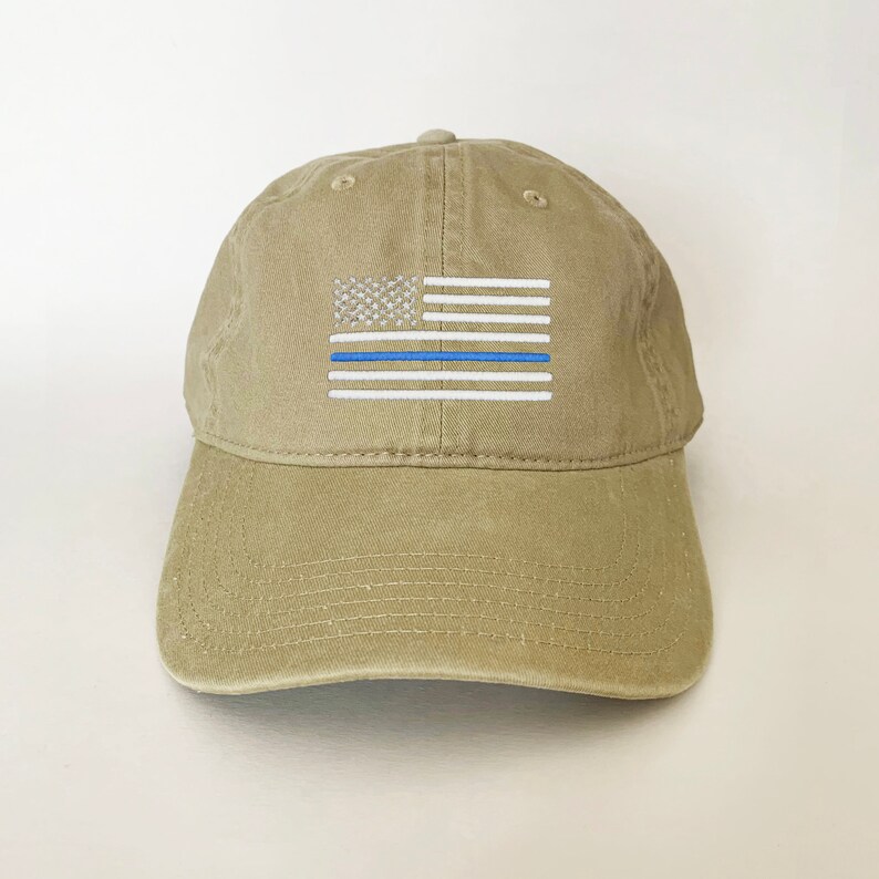 Thin Blue Line American Flag Hat Baseball Hat Police Cap - Etsy