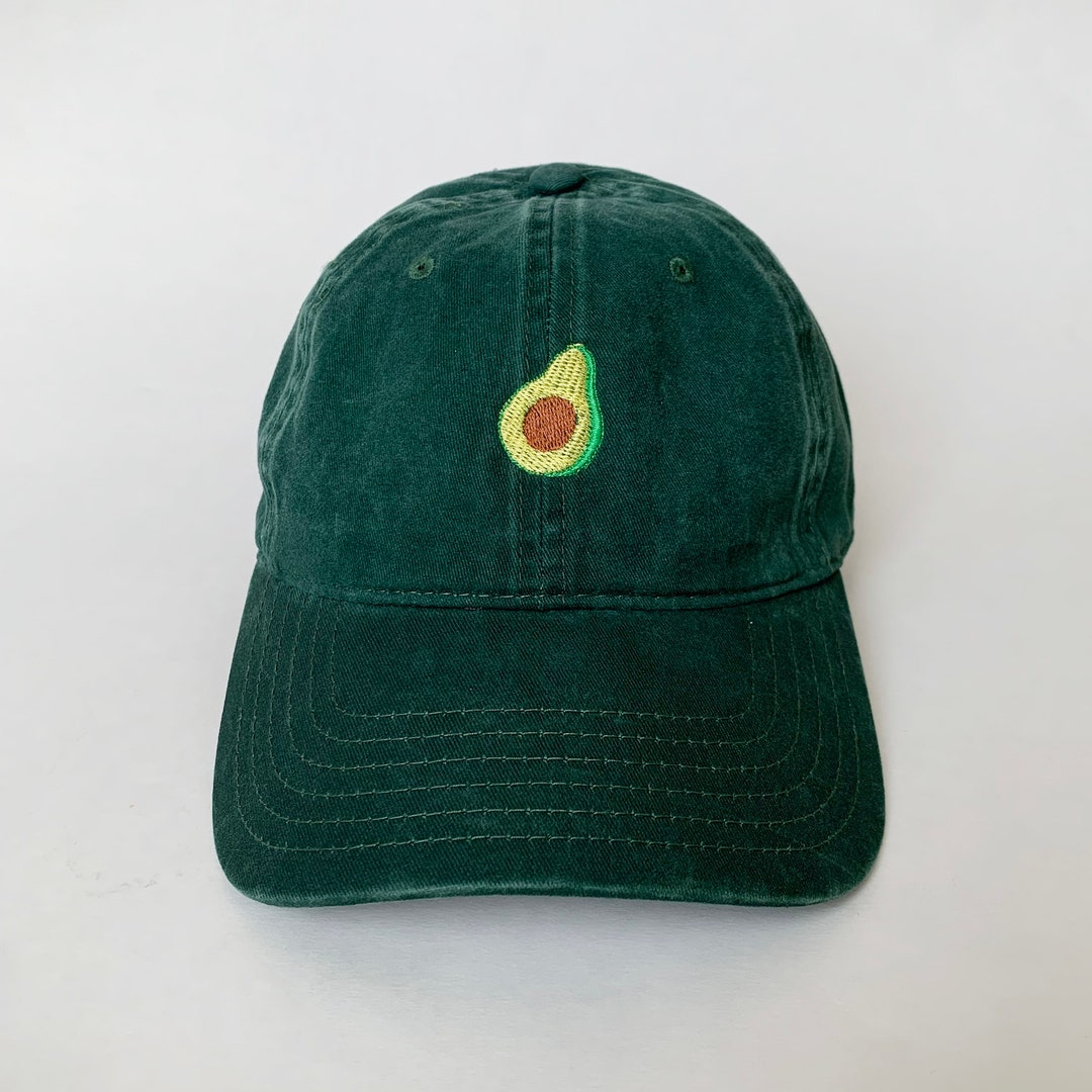 Avocado Embroidered Hat Fruit Cap Dad Hat Washed Cotton Cap - Etsy