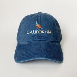 California Quail Cap Hat Cali Quail Hat CA Hat Baseball Hat Bird Cap ...