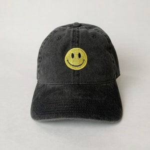 Smiley Face Circle Hat Cap Smile Cap Dad Hat Dad Cap - Etsy