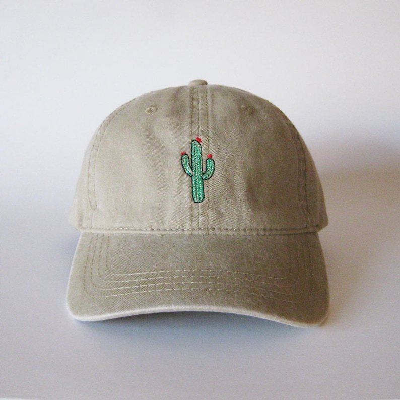 Cactus Cap Embroidered Cap Cactus Hat Dad Cap Dad Hat Washed Cotton Cap ...
