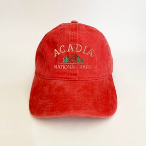 National Park Embroidered Cap Washed Cap Park Hat Travel Hat Baseball ...