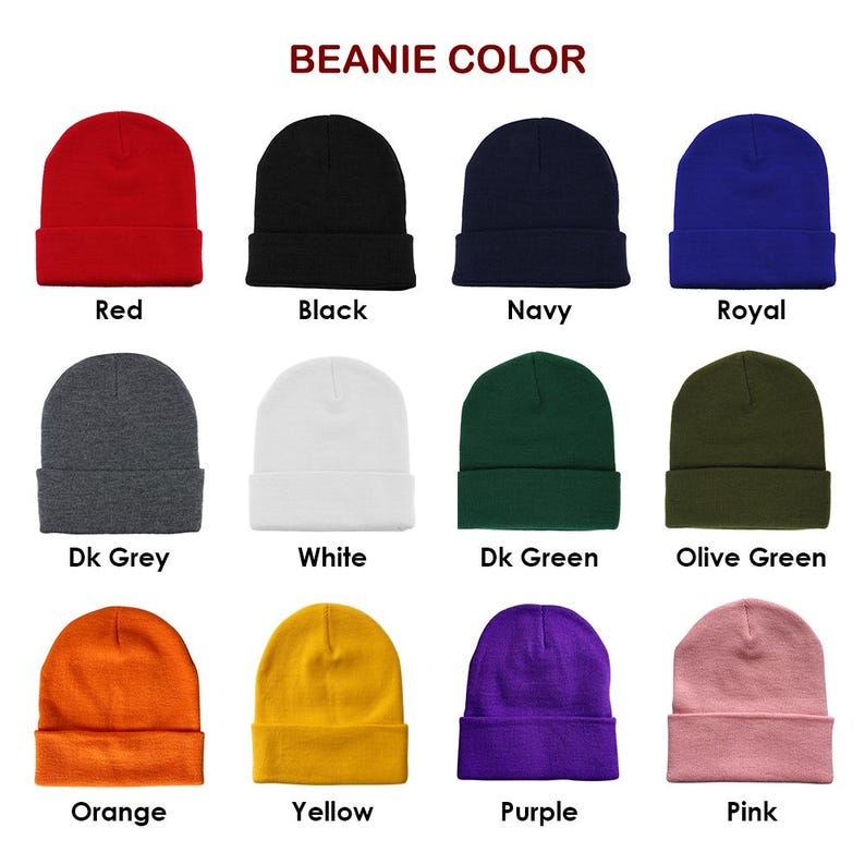 Science Logo Embroidered Beanie Hat - Etsy