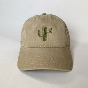 Desert Cactus Cap Embroidered Cap Cactus Hat Dad Cap Dad Hat Washed ...