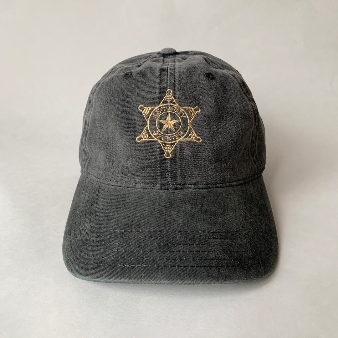 Star Security Officer Embroidered Cap Baseball Hat Embroidered Ballcap ...