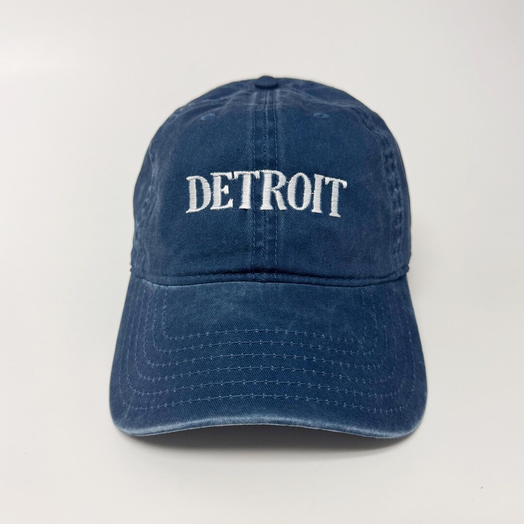 Detroit Cap Embroidered Cap Baseball Cap Dad Cap Michigan Hat City Hat ...