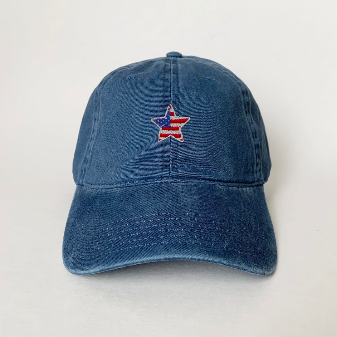 Star USA Flag Embroidered Cap American Cap USA Hat Baseball Cap Washed ...